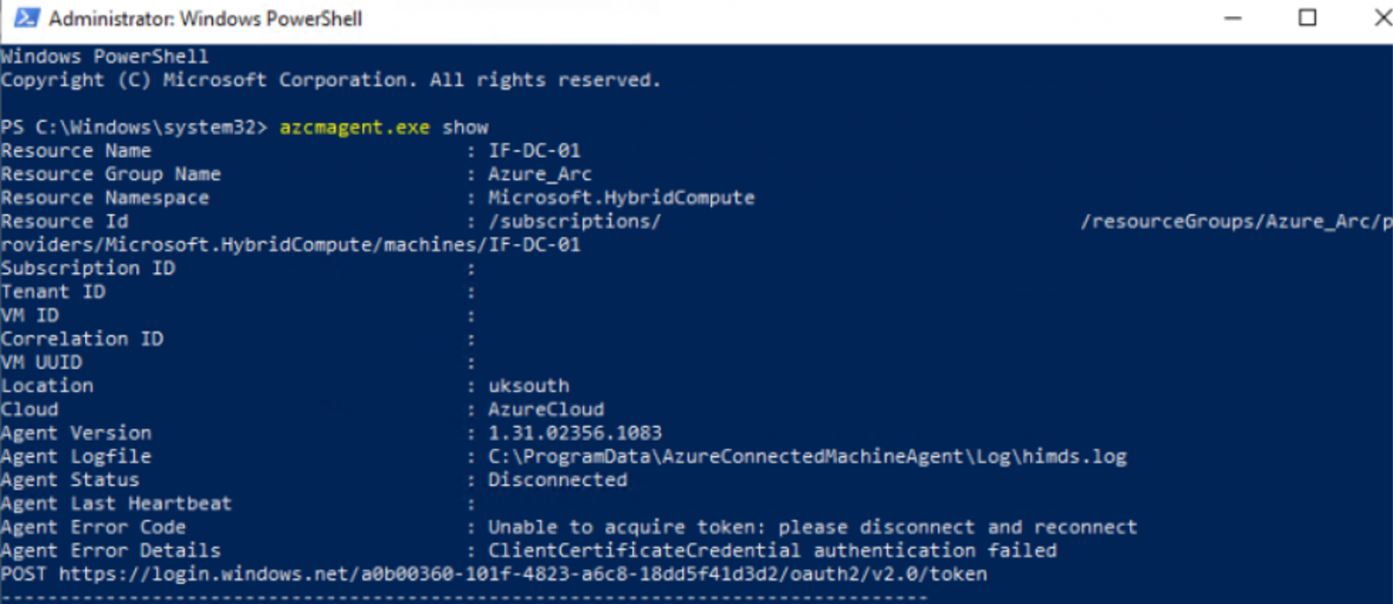 Azure Arc Error - The Server Certificate has Expired - Gennaro Migliaccio
