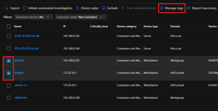 Defender for Endpoint - Device Tagging - Gennaro Migliaccio
