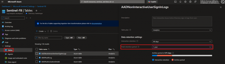 Microsoft Sentinel - Archiving Logs Guide - Gennaro Migliaccio
